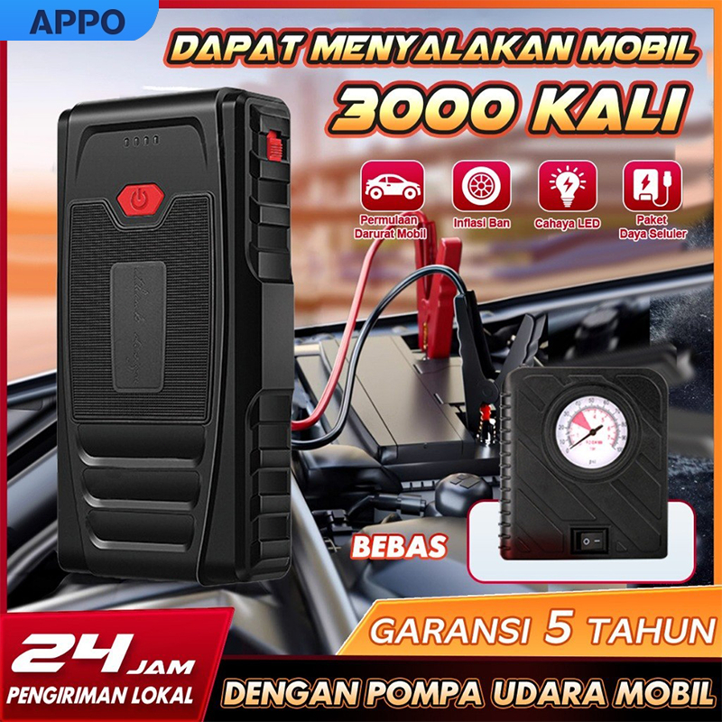 Jual [COD] Jump Starter Aki Mobil Power Bank Pompa Angin Mobil Inflator ...