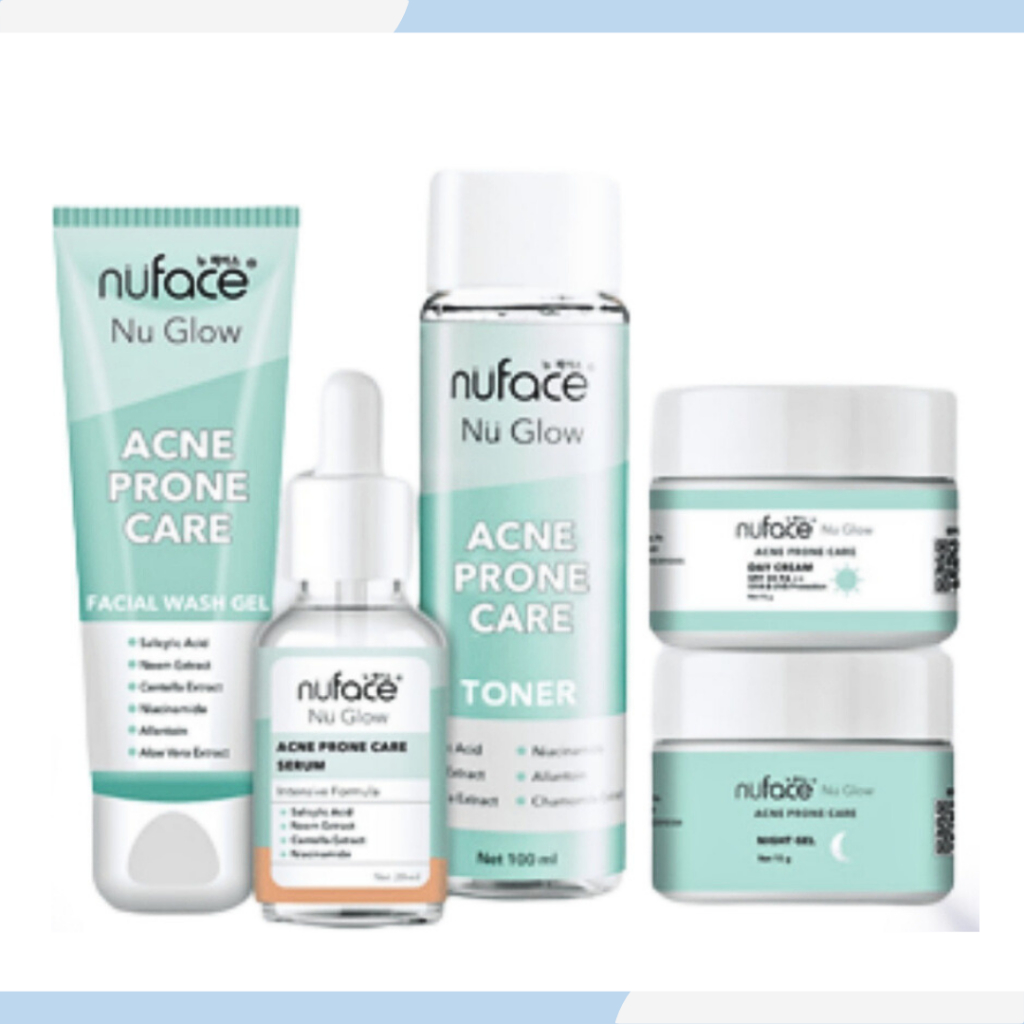 Jual Nuface Nu Glow Acne Prone Care Facial Wash Gel 80g | Toner 100ml ...