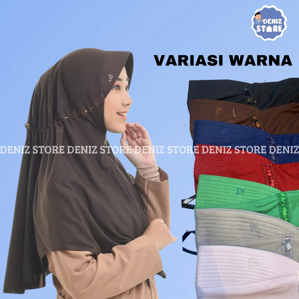 Jual Kerudung Jilbab Instan Anak Sekolah Sd Smp Sma Model Rabbani Bahan Adem Tali Serut Belakang ...