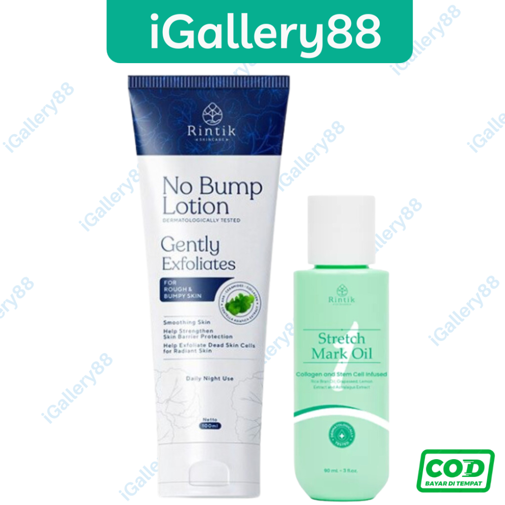 Jual Rintik - Bundling Stretch Mark Oil dan No Bump Lotion | Shopee ...