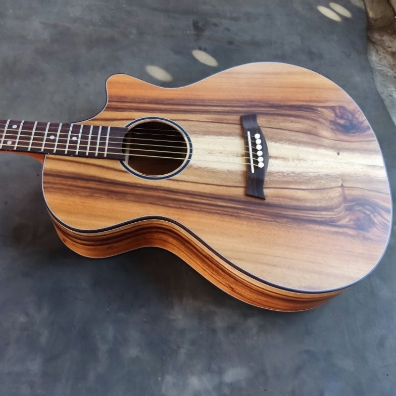 Jual gitar akustik full kayu | Shopee Indonesia
