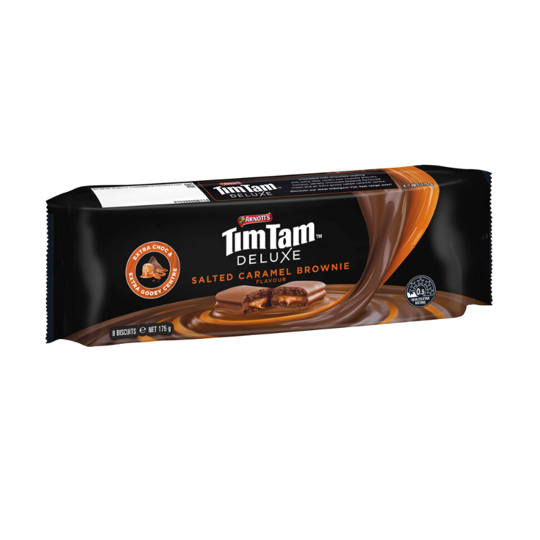 Jual Arnotts Tim Tam Deluxe Chocolate Biscuits Salted Caramel Brownie ...