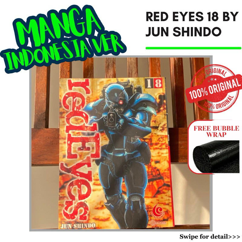 Jual KOMIK/MANGA RED EYES 18 BY JUN SHINDO SECOND ORIGINAL PENERBIT ...