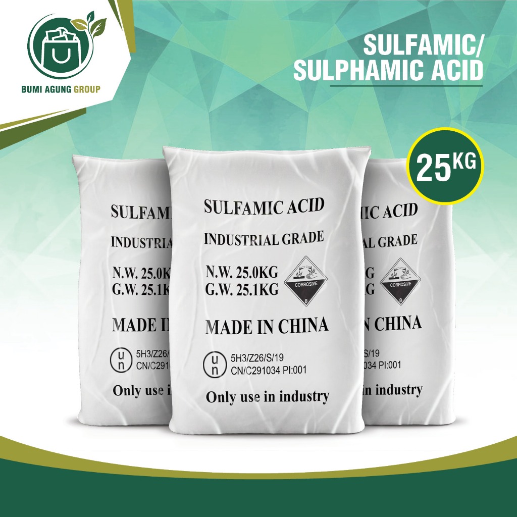 Jual Asam Sulfamat/Sulfamic Acid H3NS03 25KG 25 KG | Shopee Indonesia