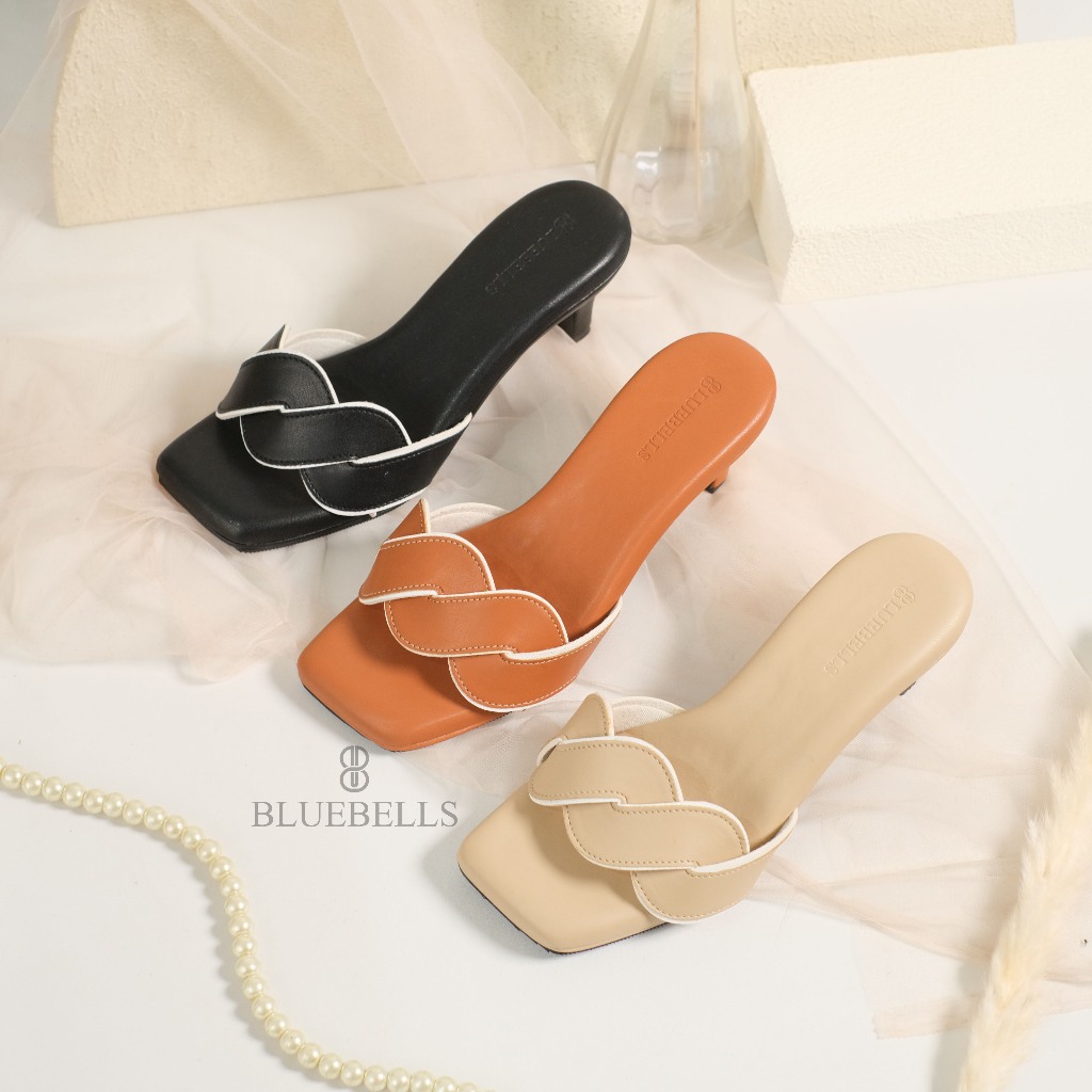 Jual Bluebells ALEGRA Sendal Heels Wisuda Wanita 5cm Simple Elegan ...