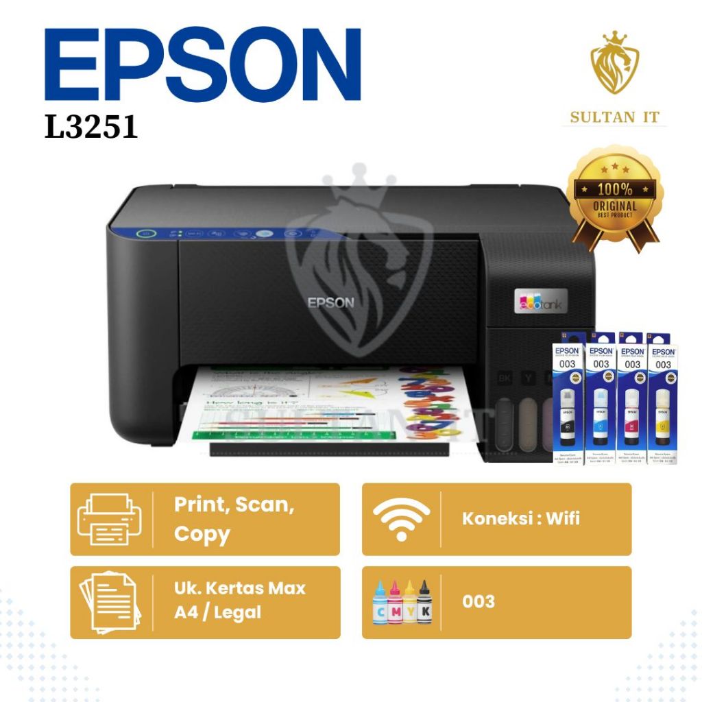 Jual Printer Epson L3251 Print Scan Copy All In One Wifi Original ...