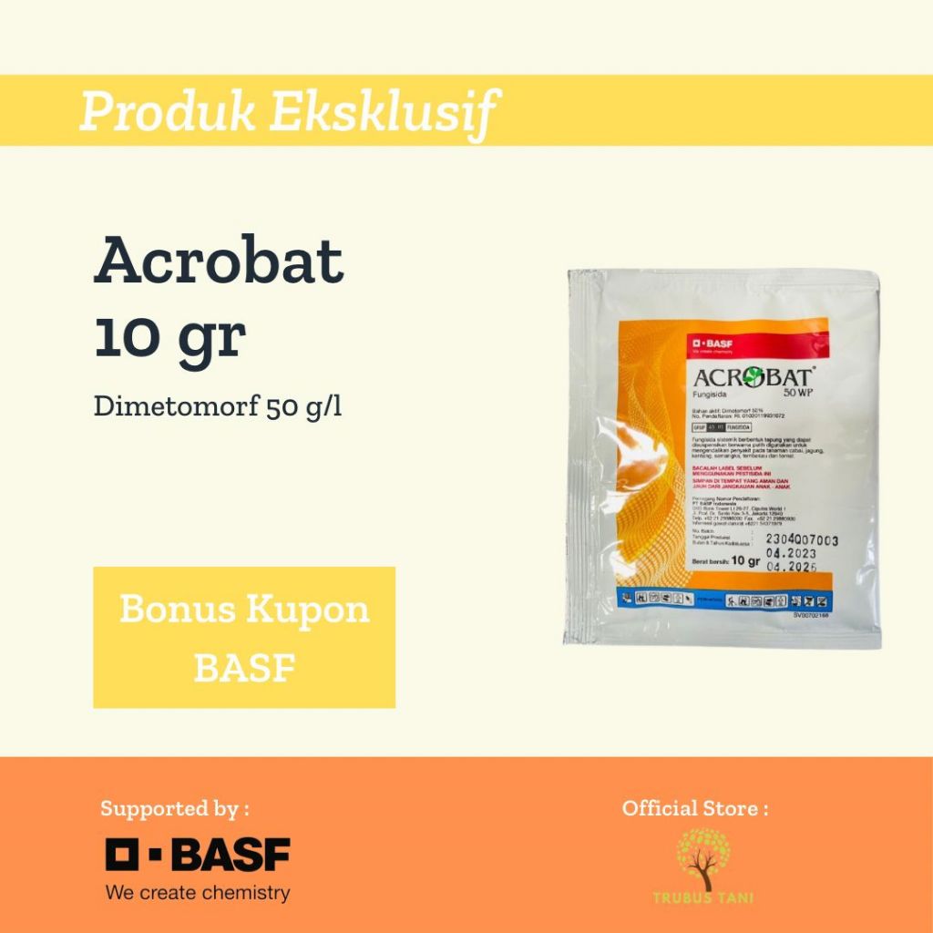Jual Acrobat 10gr//Fungisida Acrobat 50WP dari //BASF | Shopee Indonesia