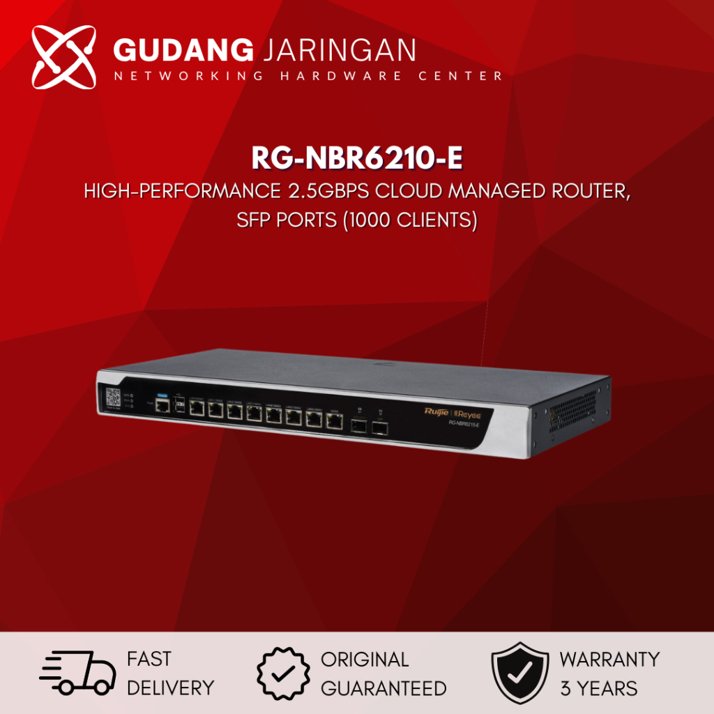 Jual RG-NBR6210-E Ruijie High Performance Cloud Managed Router Gateway Reyee | Shopee Indonesia