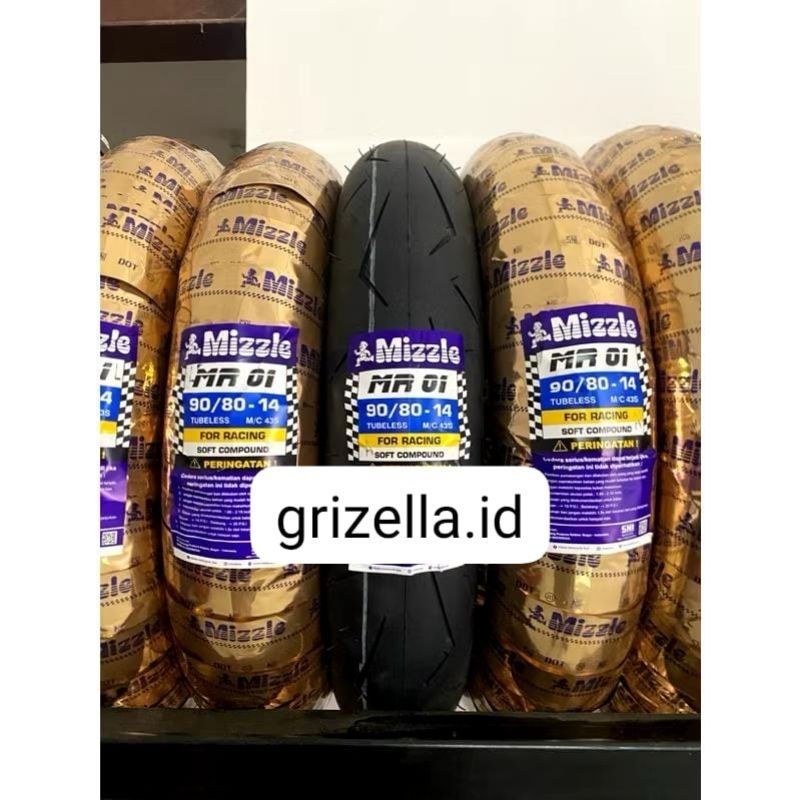 Jual MIZZLE MR 01 MIZZLE 90/80 RING 14 TUBELESS BAN DONAT 90 80 14 TUBLESS SOFT COMPOUND ...