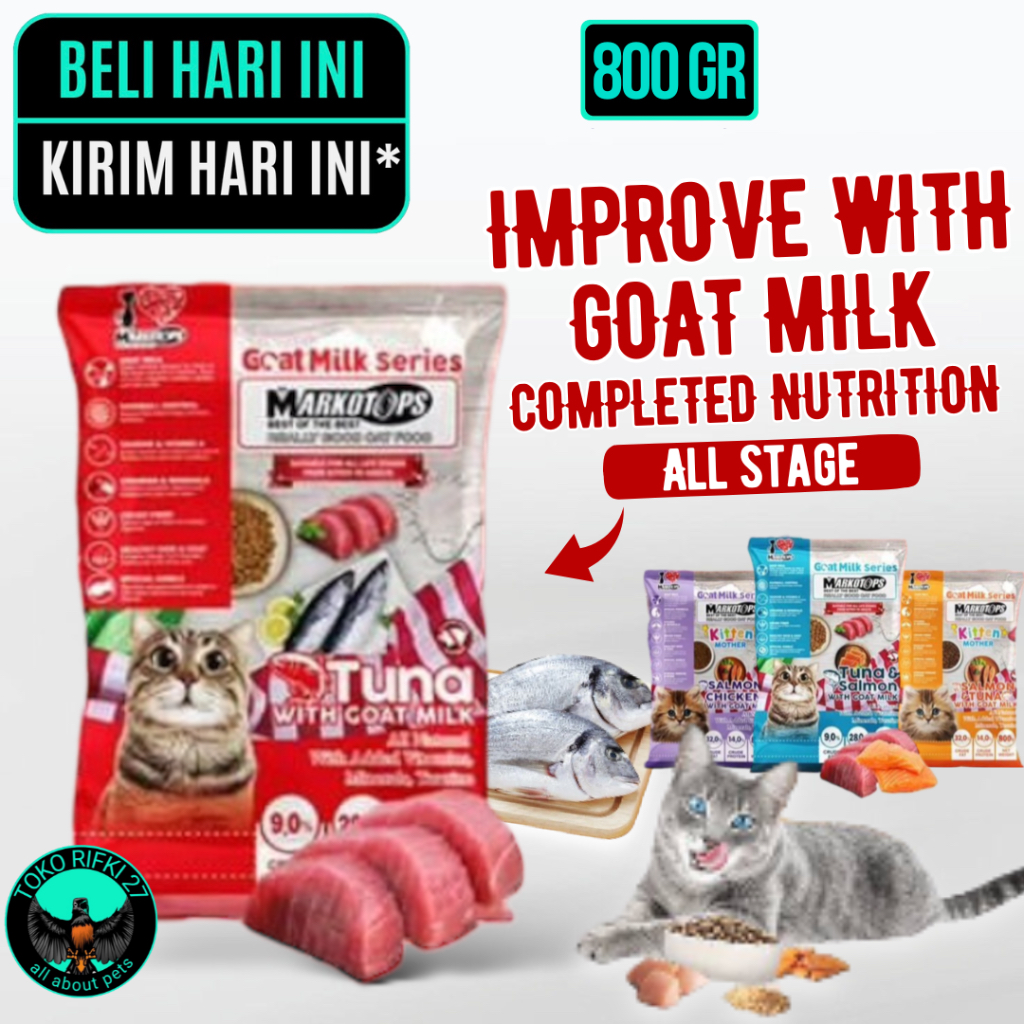 Jual Markotops 800gr Cat Dry Food Kemasan Baru Freshpack All Varian ...