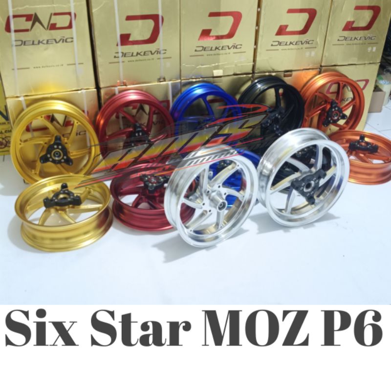 Jual VELG PELEK VELEK DELKEVIC SIX STAR ALL NEW YAMAHA NMAX 155 / AEROX 155 VELG NMAX VELG AEROX ...