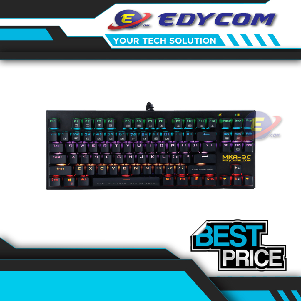 Jual Keyboard Mechanical Gaming Armageddon MKA-3C PSYCHFALCON | Shopee ...