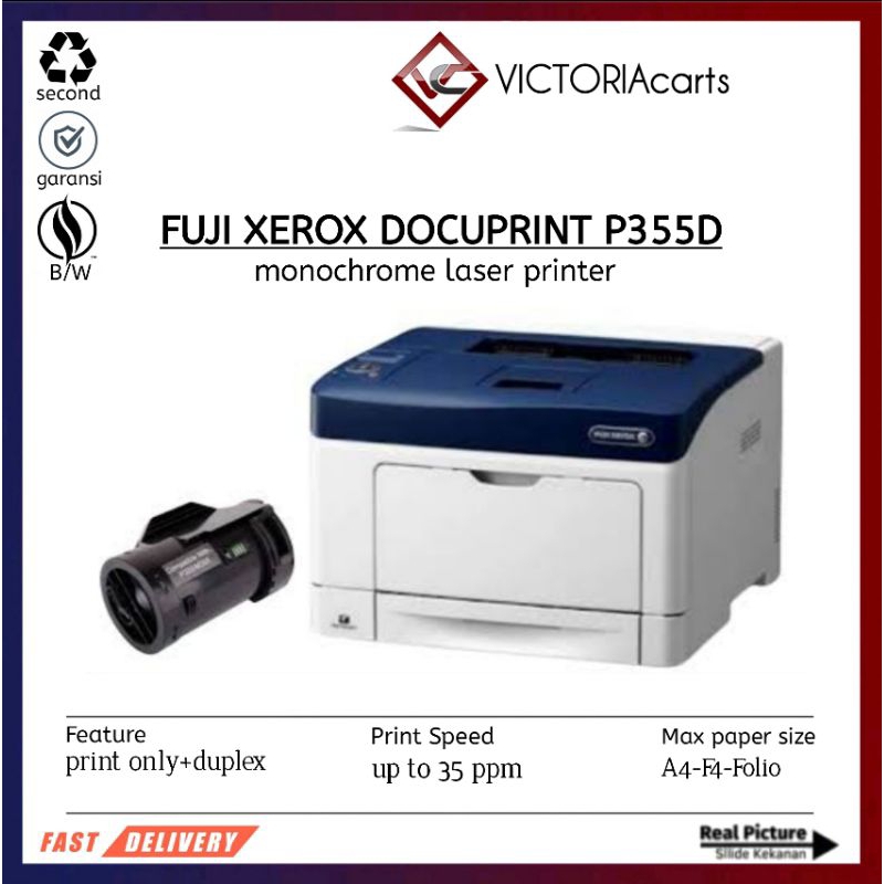 Jual Printer Fuji Xerox DocuPrint P355d print Auto Duplex A4 | Shopee ...