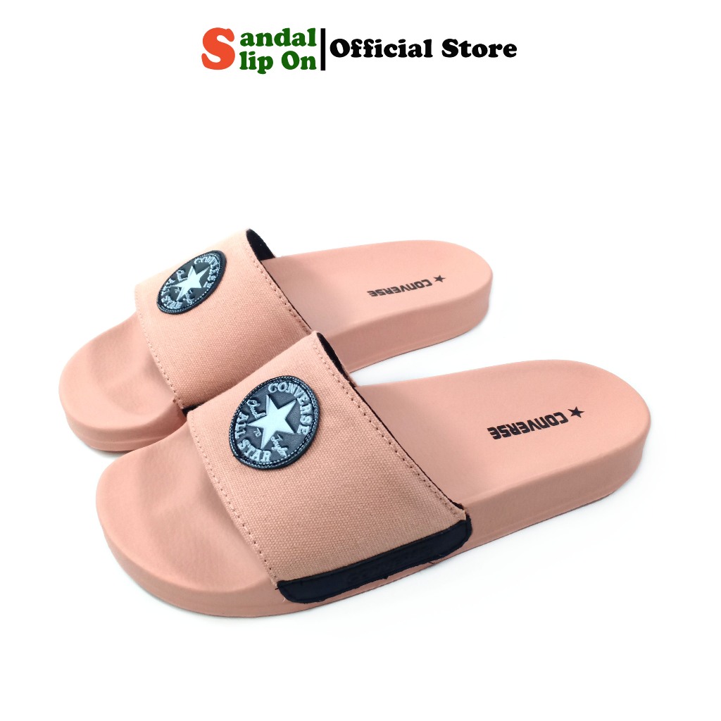 Jual Sandal slop slide Casual Converse wanita tipe slip on warna peach ...