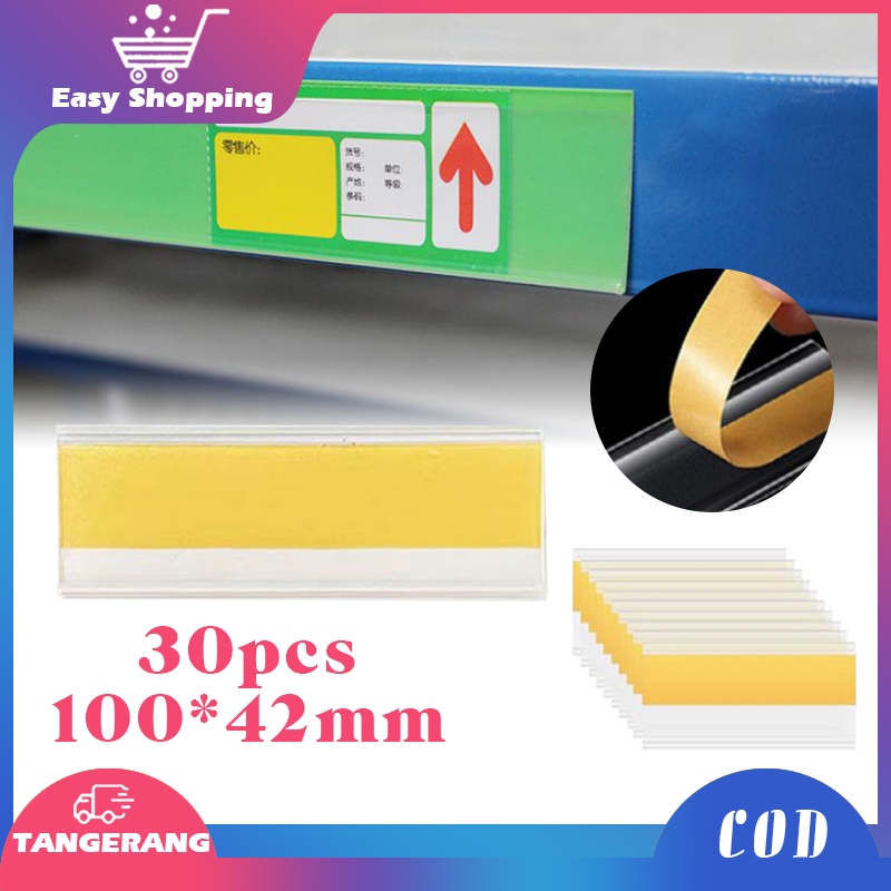 Jual 30pcs Price Tag Label Price Tag Holder Label Produk PVC Tag Label ...