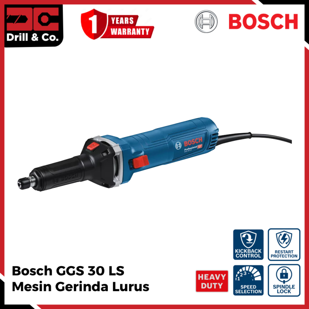 Jual Bosch GGS 30 LS Mesin Gerinda Lurus / Straight Grinder | Shopee ...