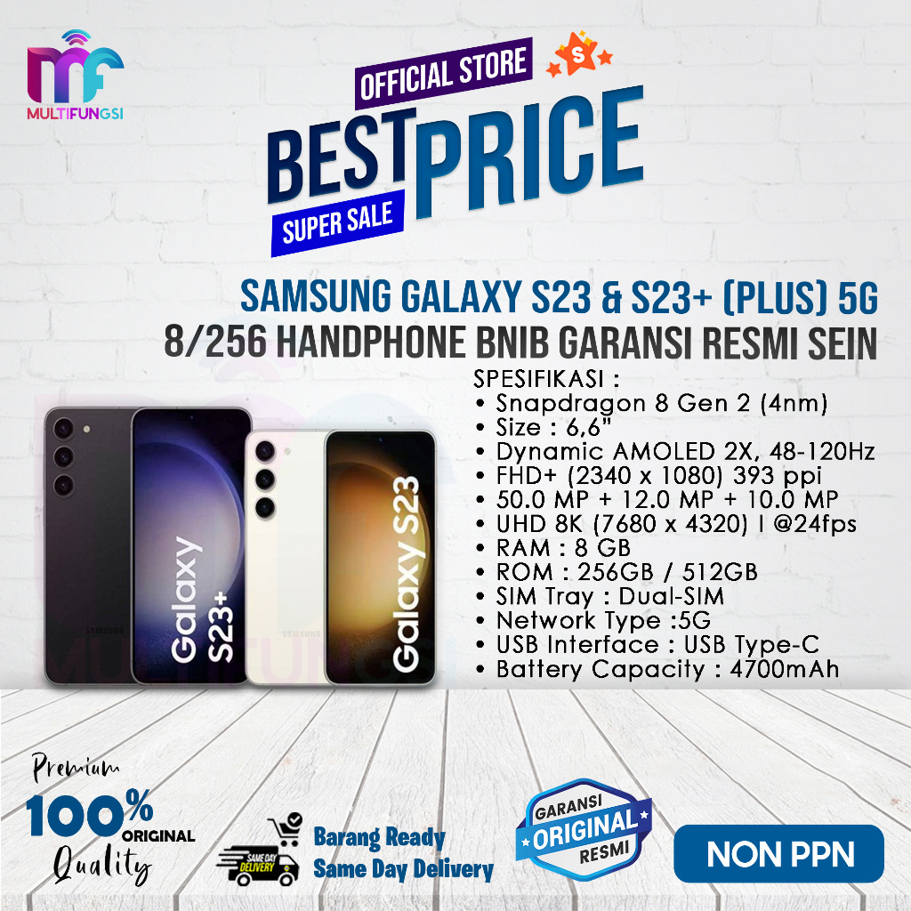 Jual (NEW) Samsung Galaxy S23 & S23+ (Plus) 5G 8/256 Handphone BNIB ...