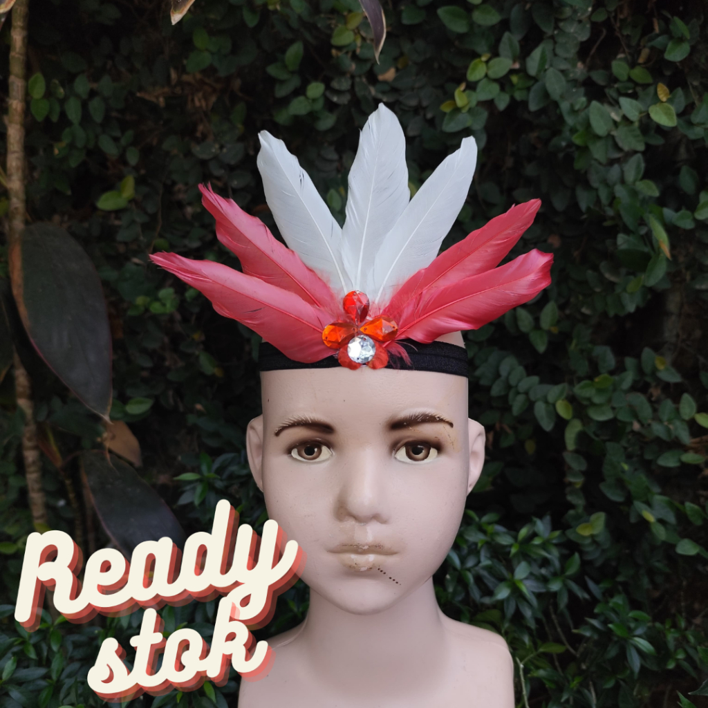 Jual Bando Hiasan Kepala Bulu Angsa untuk Tari dan Karnaval, Bandana ...