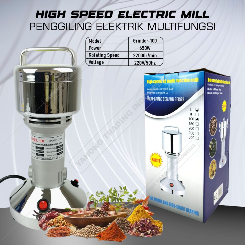 Jual Electric Mill Penggiling Serbaguna Grinder Mesin Penggiling Giling ...