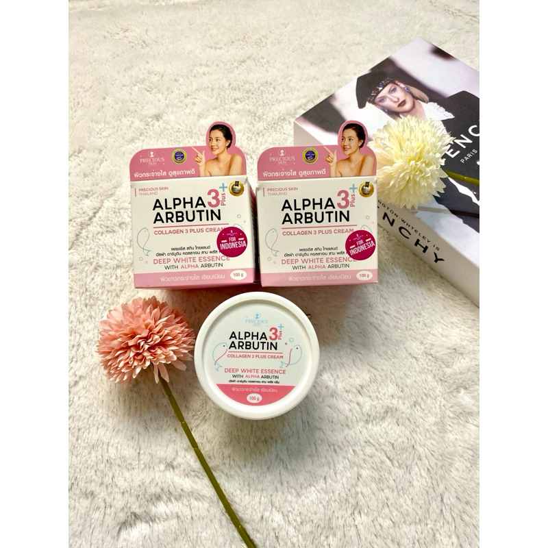 Jual PRECIOUS SKIN THAILAND AlPHA ARBUTIN 3 PLUS COLLAGEN DEEP ESSENCE WHITENING CREAM 100ML ...