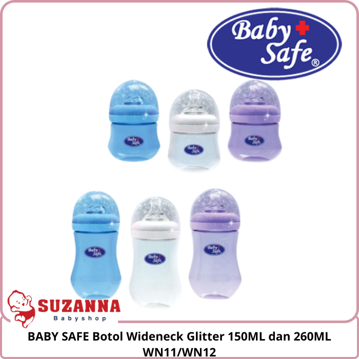 Jual BABY SAFE Botol Wideneck Glitter 150ML dan 260ML WN11/WN12 ...