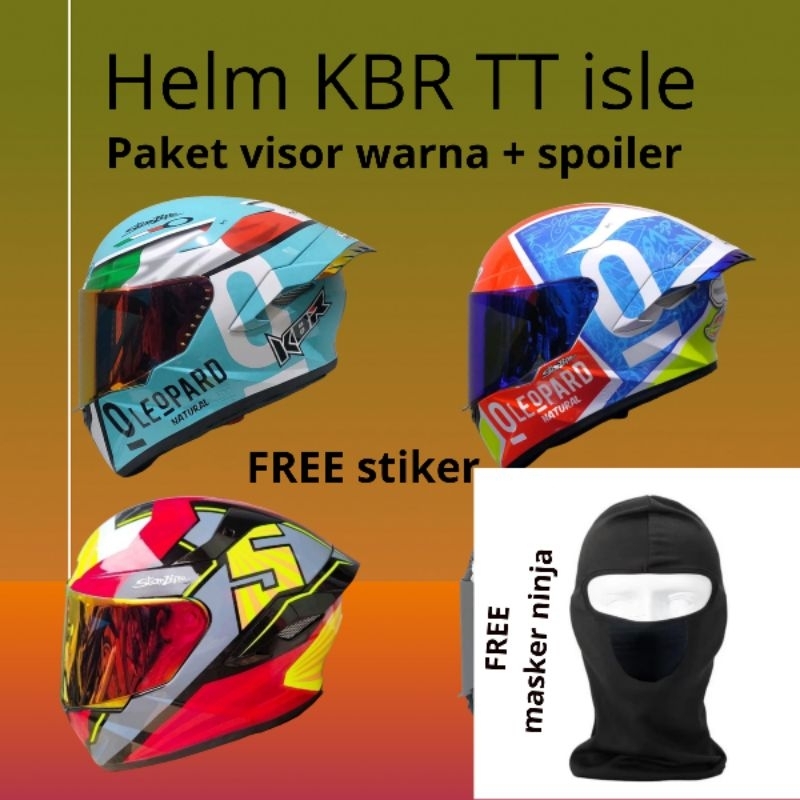 Jual helm full face KBR ttc TT isle motif Jaume musia army bintang ...