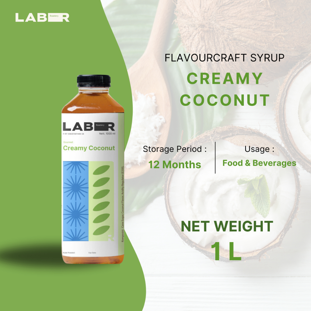 Jual LABR Syrup Creamy Coconut - Coconut Syrup - Sirup Kelapa 1 Liter ...