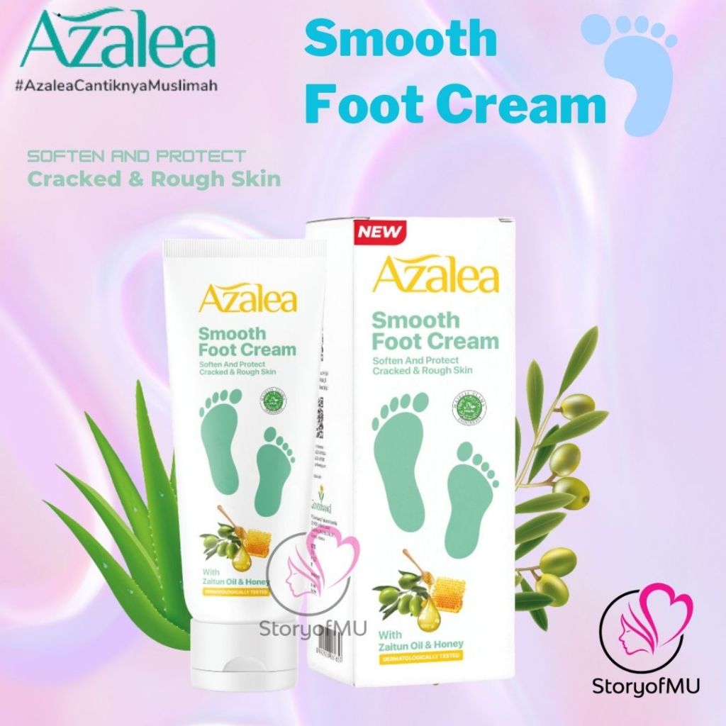 Jual AZALEA Smooth Foot Cream 35gr - Perawatan Kulit Kaki Kering dan ...