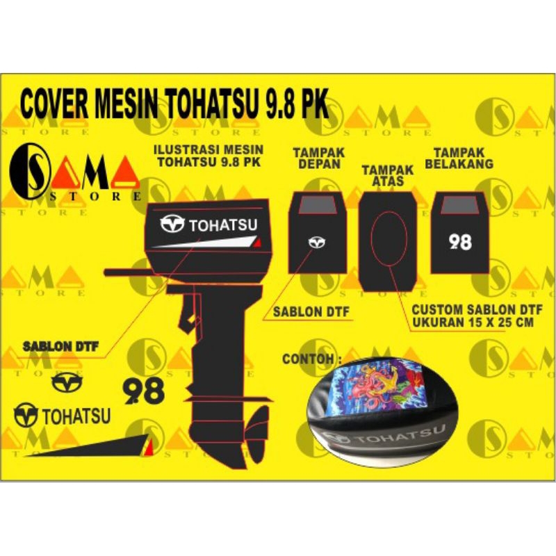 Jual cover mesin tempel TOHATSU 9,8 PK | Shopee Indonesia