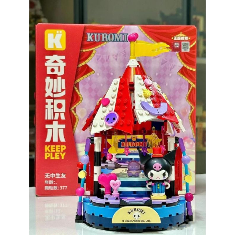 Jual MINISO x Sanrio Mainan Lego Blok Keeppley Sanrio Kuromi The ...