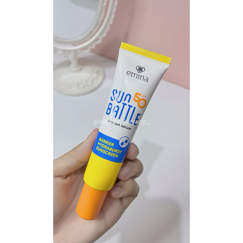 Jual [PRELOVED] Emina Sun Battle Spf 50 Pa++++ Barrier Hydraburst ...