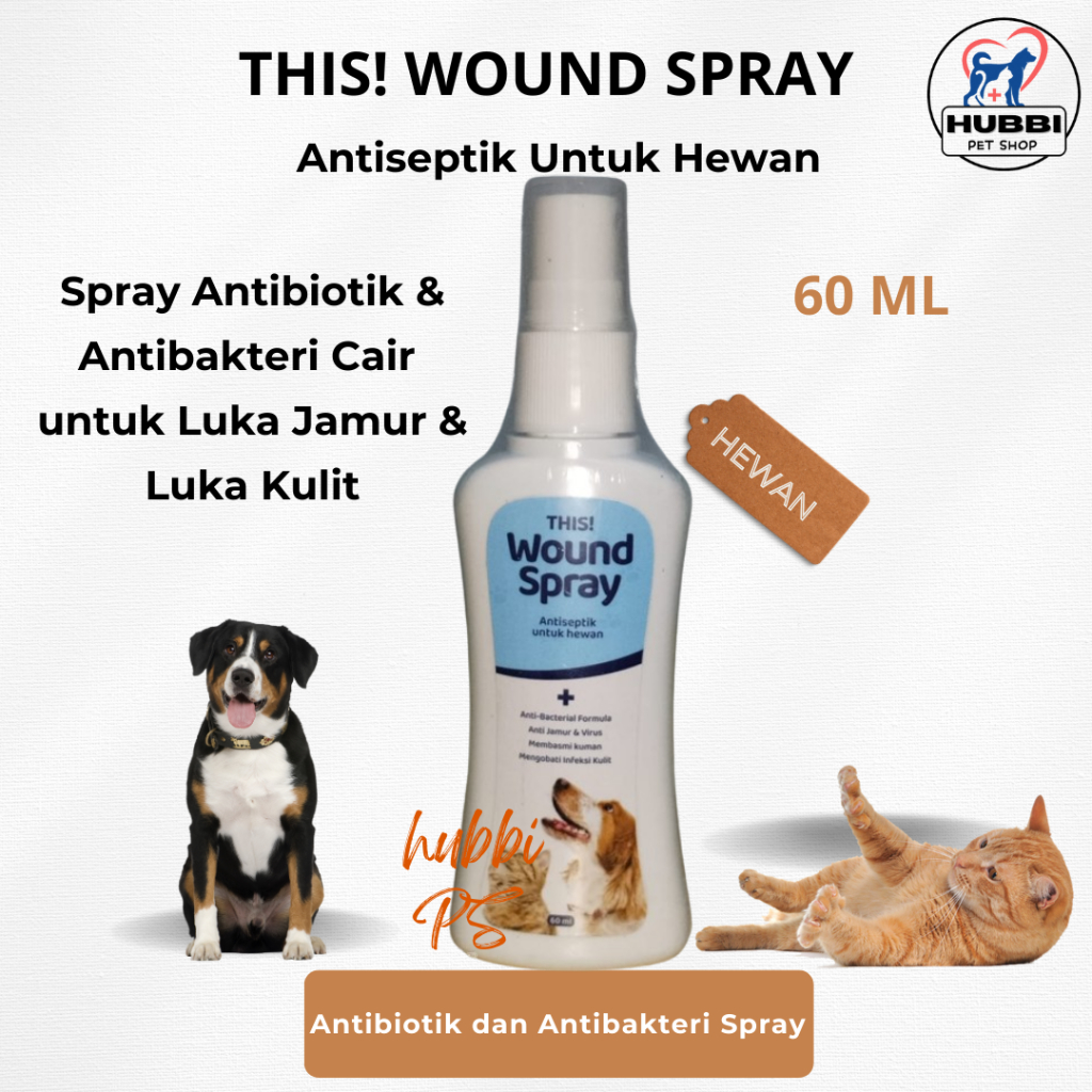Jual OBAT LUKA ANTISEPTIK HEWAN THISS! WOUND SPRAY 60ML/OBAT JAMUR ...