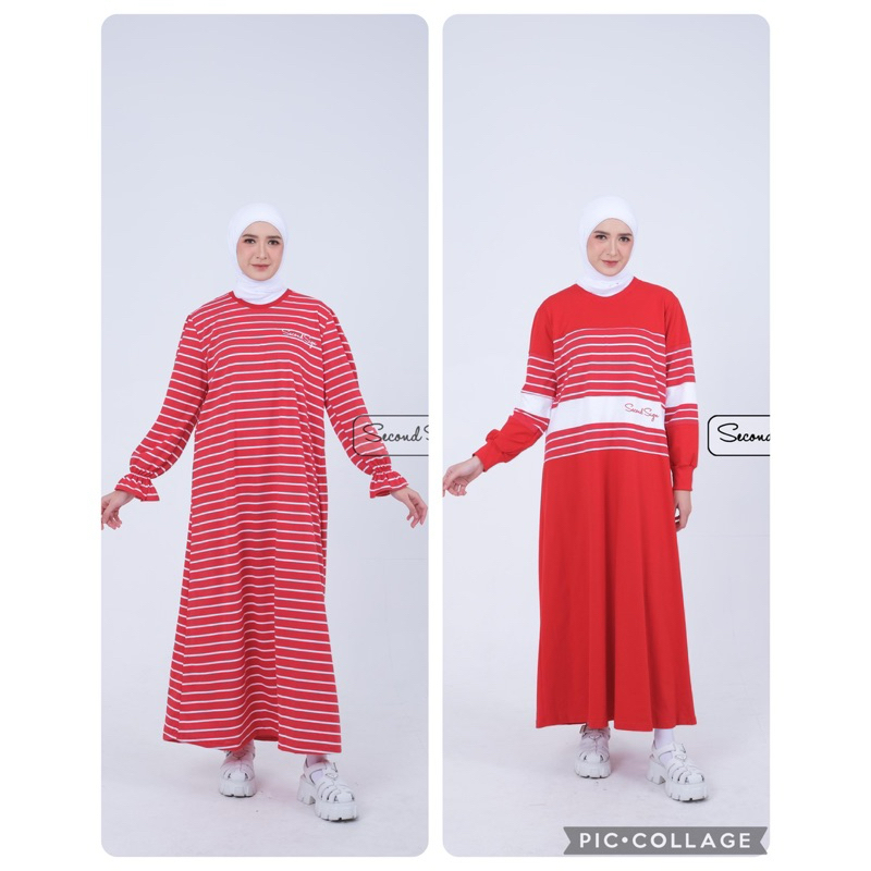 Jual Second Sign Dress Merah Putih - Second Sign Original | Shopee ...