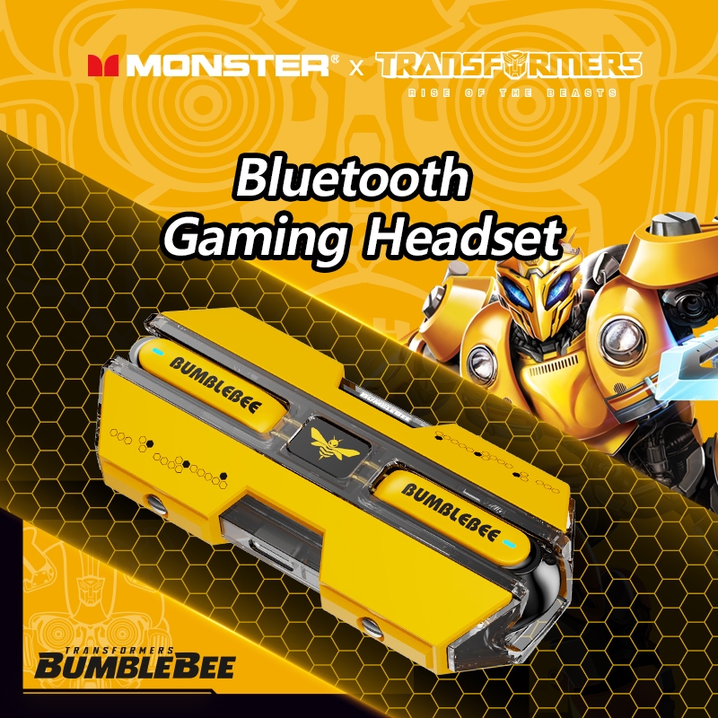 Jual Monster x Transformers TF-T01 TWS Earphone Bluetooth 5.3 Dual Mode ...