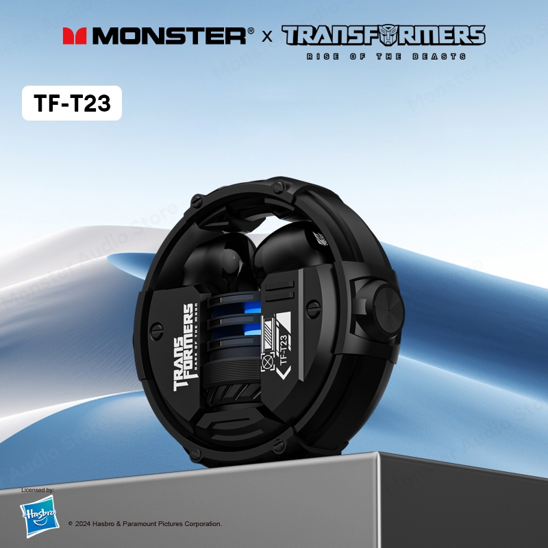 Jual Monster x Transformers TF-T23 TWS Earphone Bluetooth 5.4 Noise Reduction Gaming Headset HD ...