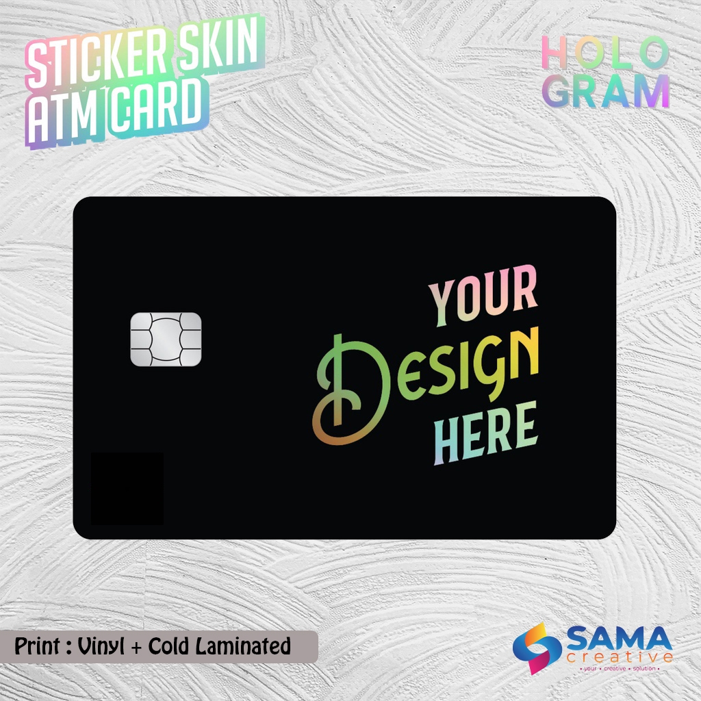 Jual Custom Sticker Skin Card HOLOGRAM - Vinyl ATM Debit ,Credit ...