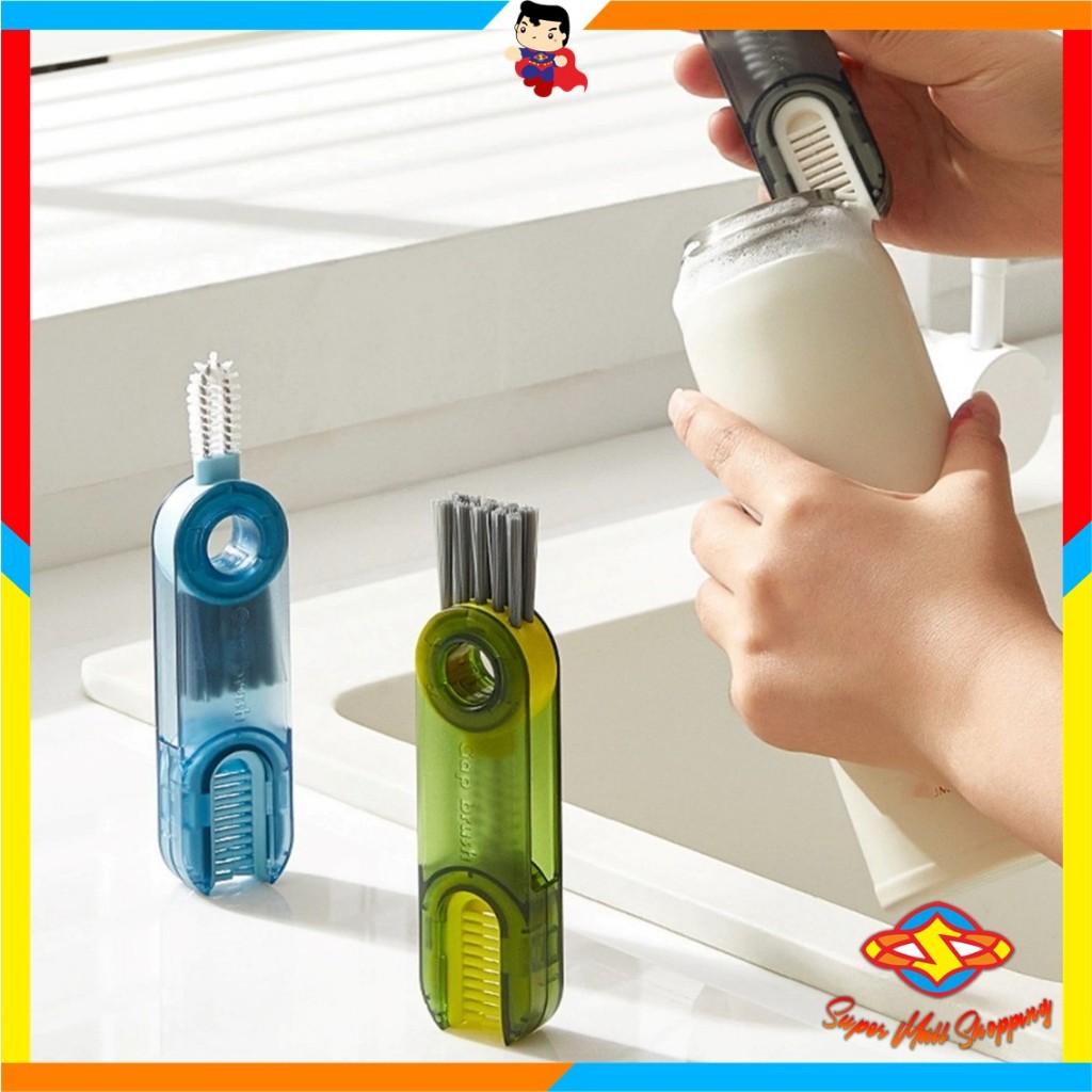 Jual SMS Sikat Botol 3in1 Sikat Multifungsi Pembersih Botol Sikat ...