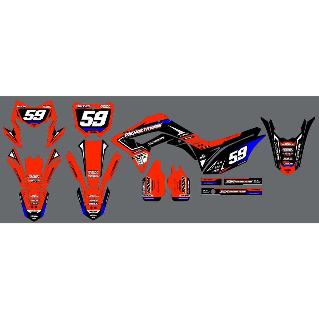 Jual Decal sticker crf | decal crf supermoto | decal full body | decal ...