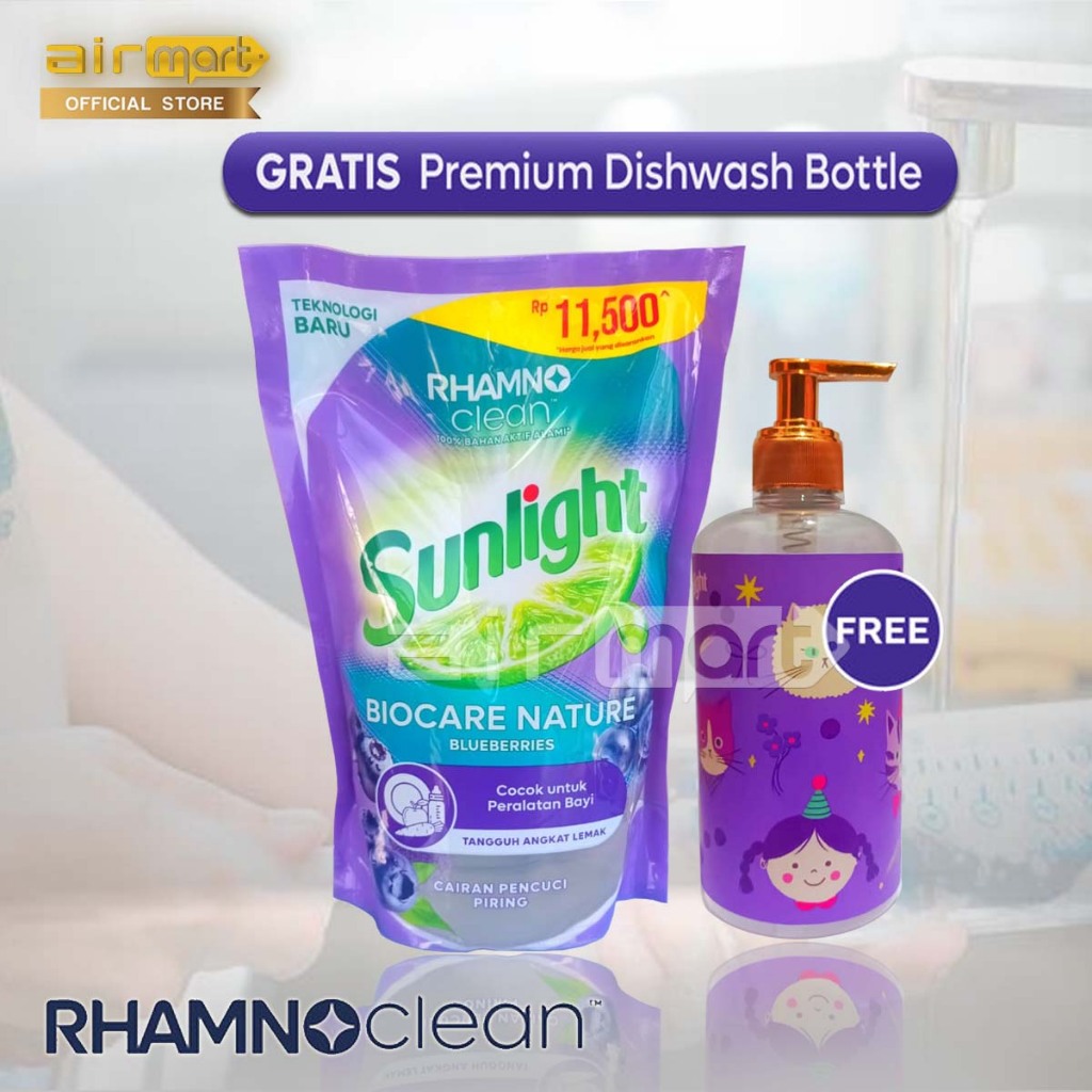 Jual Buy 1 Sunlight Biocare Nature 585 mL FREE Premium Dishwashing ...
