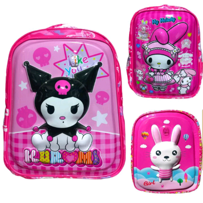 Jual Tas anak sekolah Perempuan Kuromi Cinamoroll Tas Ransel anak sekolah perempuan TK Led ...