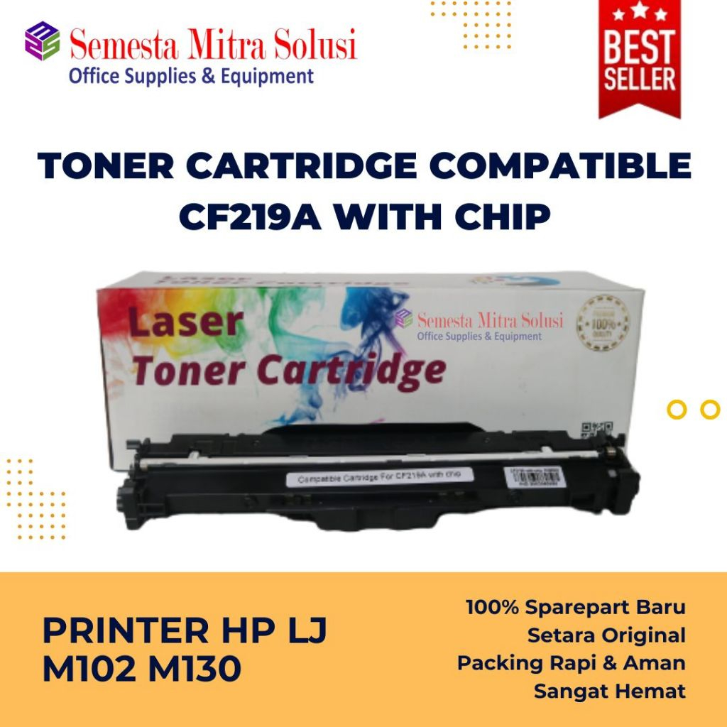 Jual TONER CARTRIDGE COMPATIBLE CF219A 19A - PRINTER HP LASERJET PRO M102 M104 M130 – WITH CHIP ...