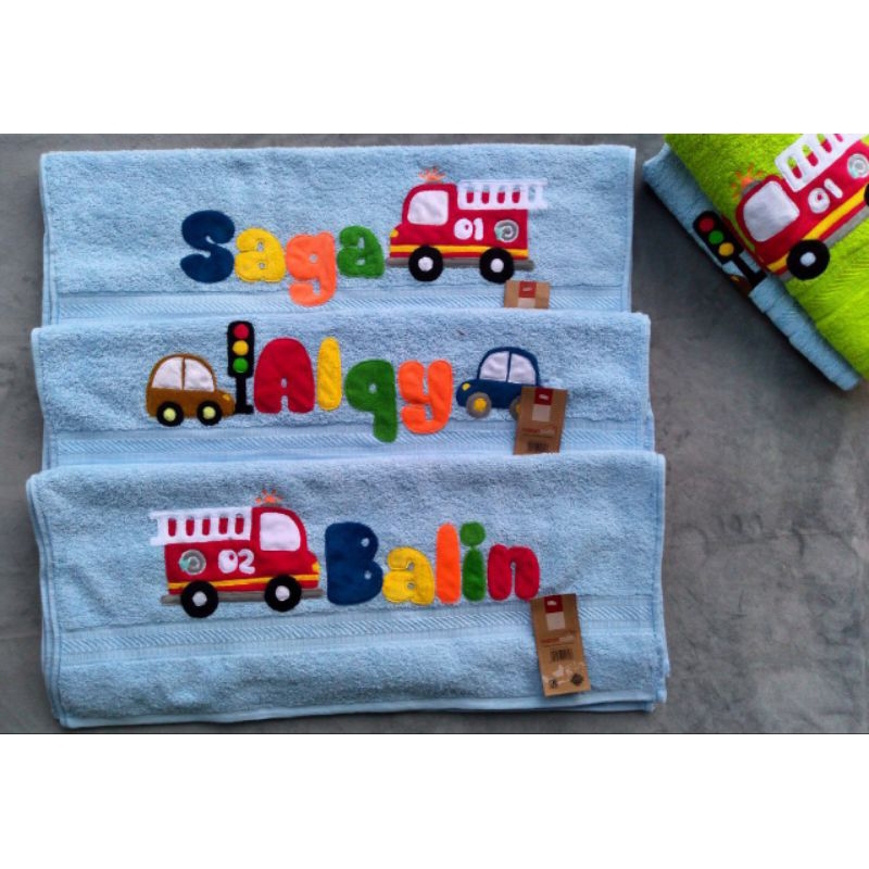Jual Handuk Nama custom | handuk souvenir | handuk karakter | handuk ...