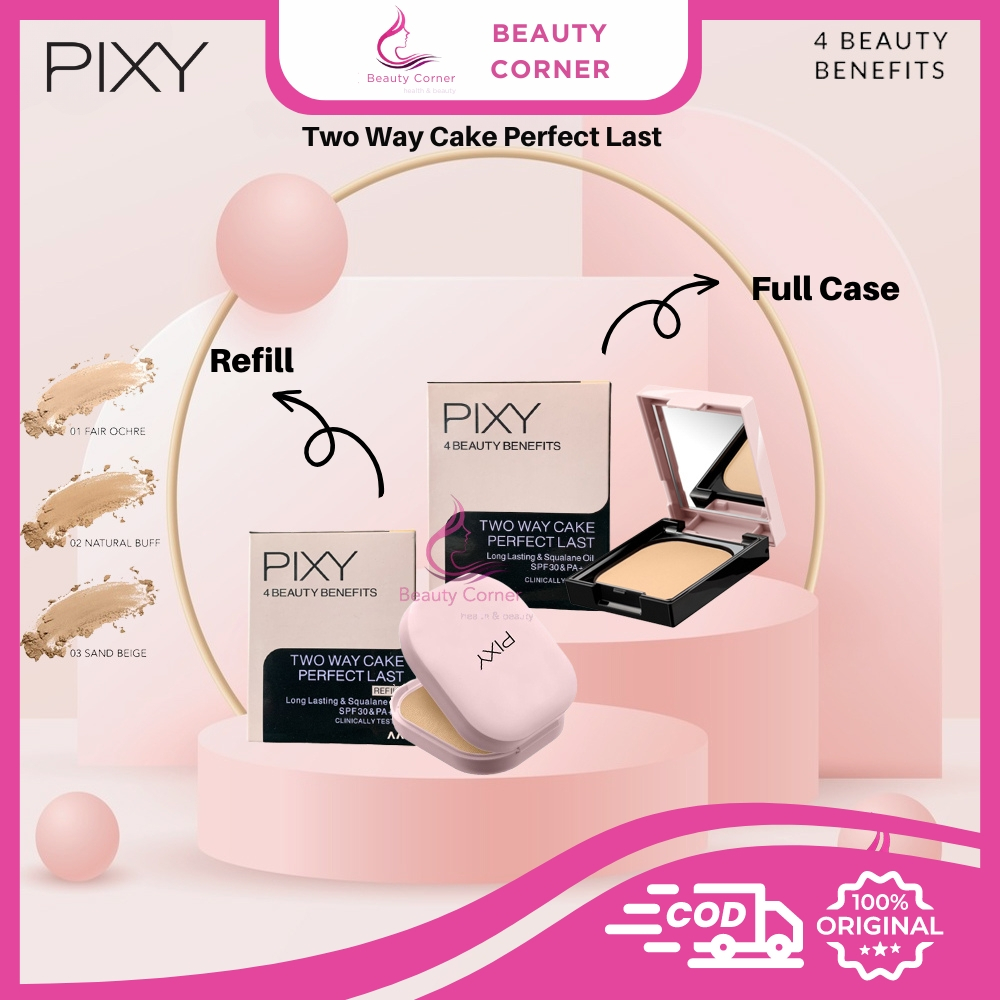 Jual Pixy UV Whitening Two Way Cake Perfect Last - Full Case | Refill ...