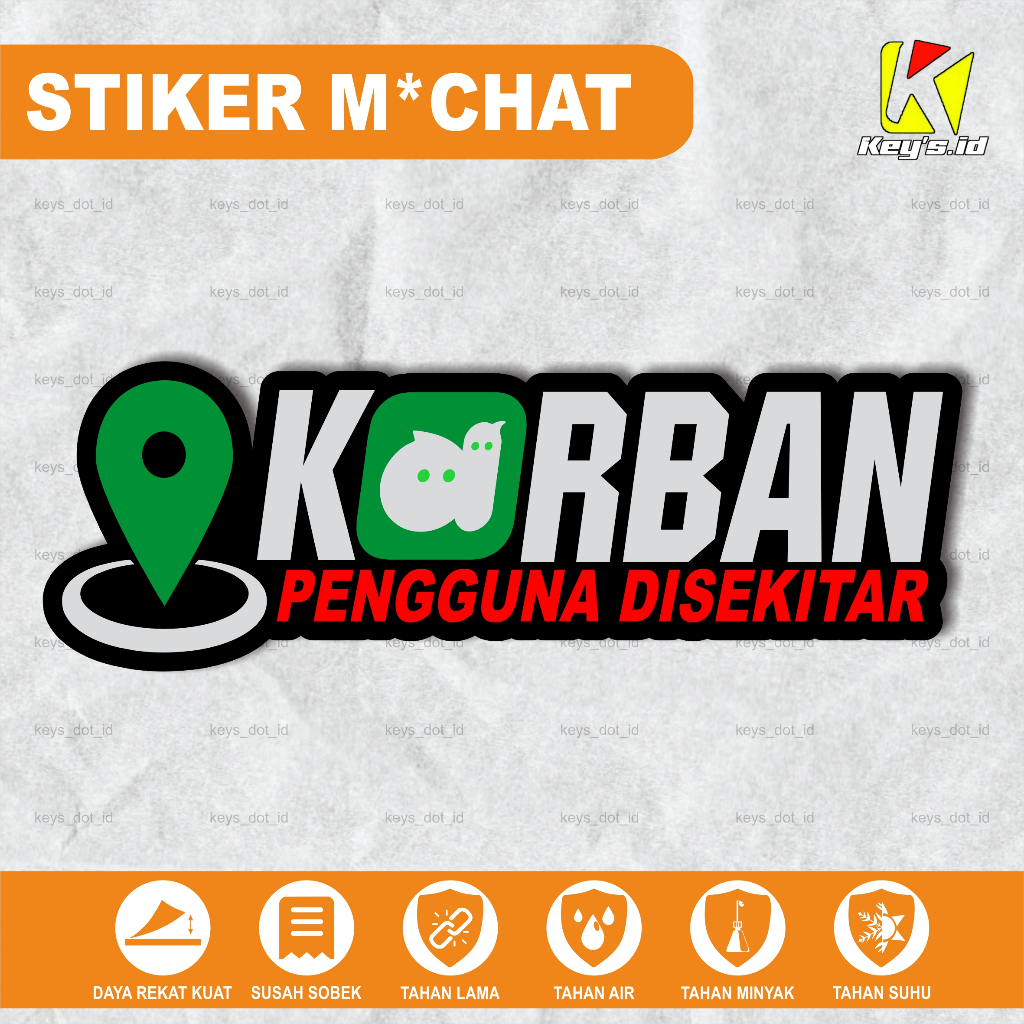 Jual STICKER STIKER KORBAN PENGGUNA SEKITAR, STIKER MICHAT | Shopee ...