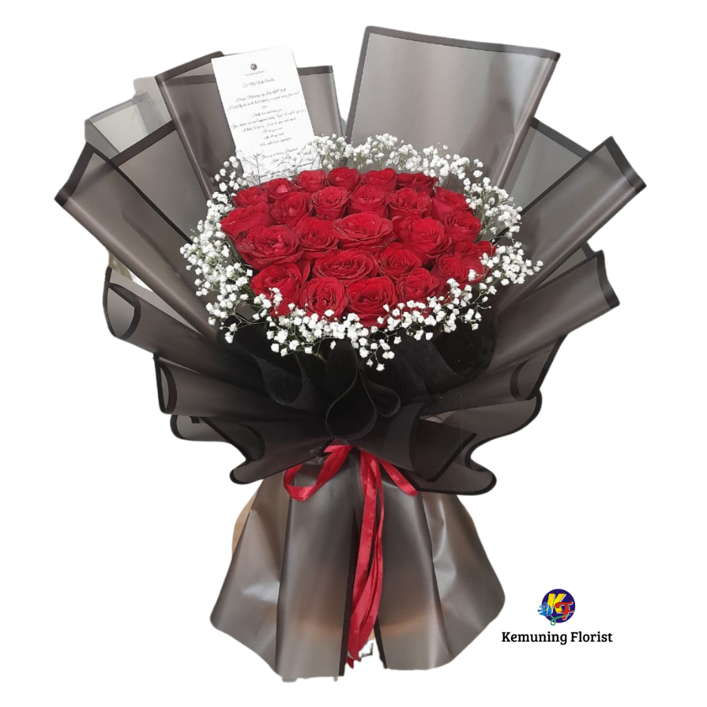 Jual (kode 15) buket bunga asli/ buket bunga mawar/ buket wisuda/ kado ...