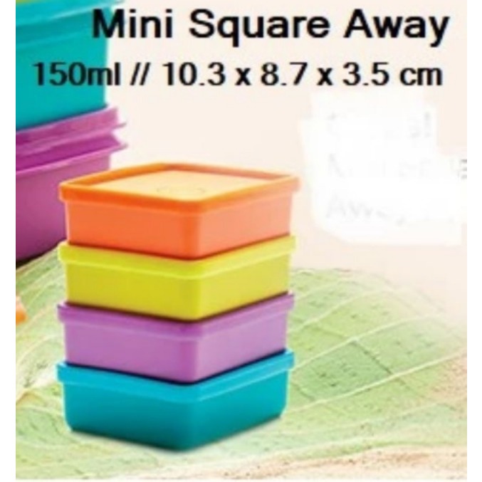 Jual TUPPERWARE Mini Square Away per pcs | Shopee Indonesia