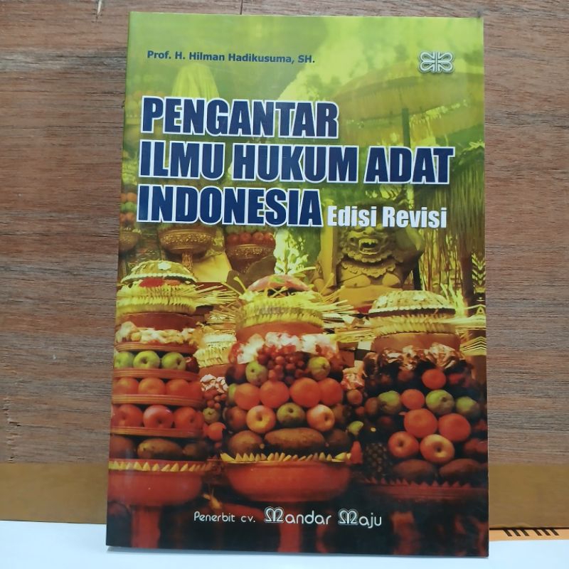 Jual Pengantar Ilmu Hukum Adat Indonesia Edisi Revisi | Shopee Indonesia