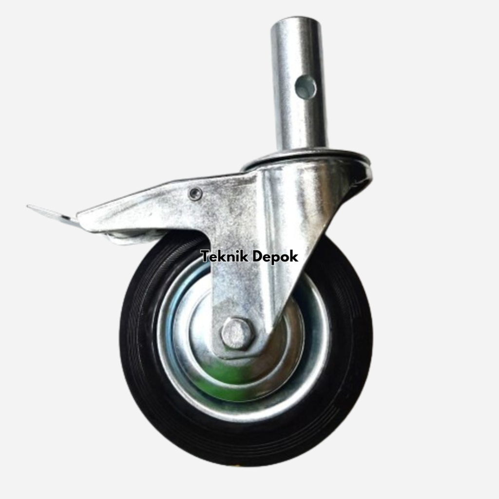 Jual Roda Scafforling Steger 8 Inch Hidup Plus Rem Karet Ban Troli ...