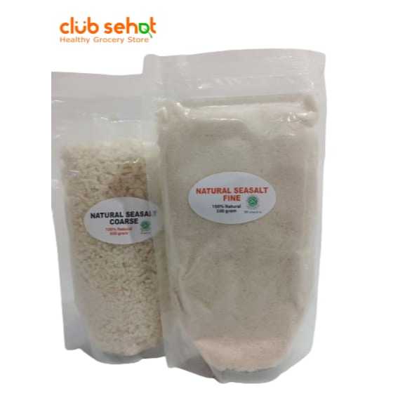 Jual Club Sehat - Seasalt Natural Coarse 500Gr | Shopee Indonesia