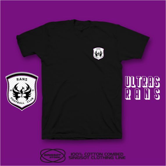 Jual KAOS RANS NUSANTARA LOGO OFFICIAL RANS CILEGON FC SIMPEL HITAM ...